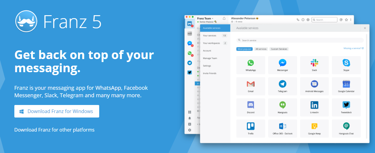 Unified Messaging & Communications App for Your PC – Use All Your Chat ...
